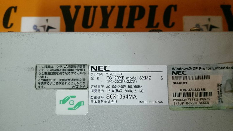 NEC FC98-NX FC-20XE MODEL SXMZ S - 裕益科技自動化設備可程式編碼器PLC分散式控制系統DCS